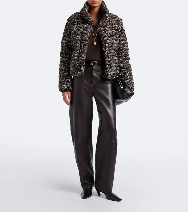Moncler Poetique Sequined Bouclé Down Jacket