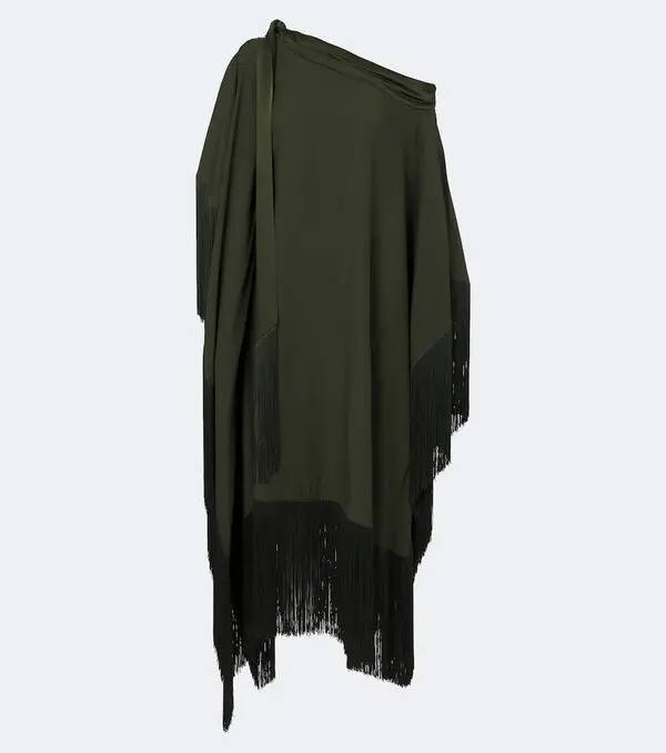 TALLER MARMO Maar Scarf-detail Crêpe Cady Kaftan
