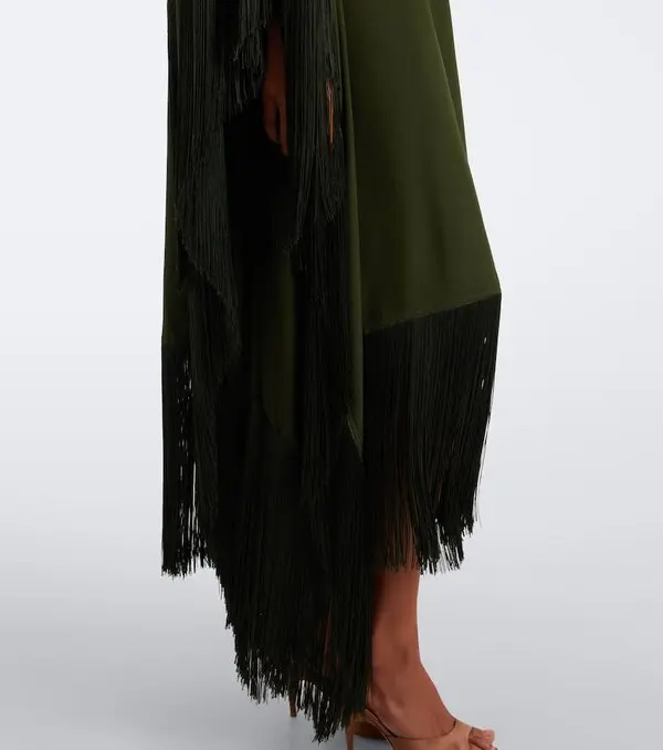 TALLER MARMO Maar Scarf-detail Crêpe Cady Kaftan