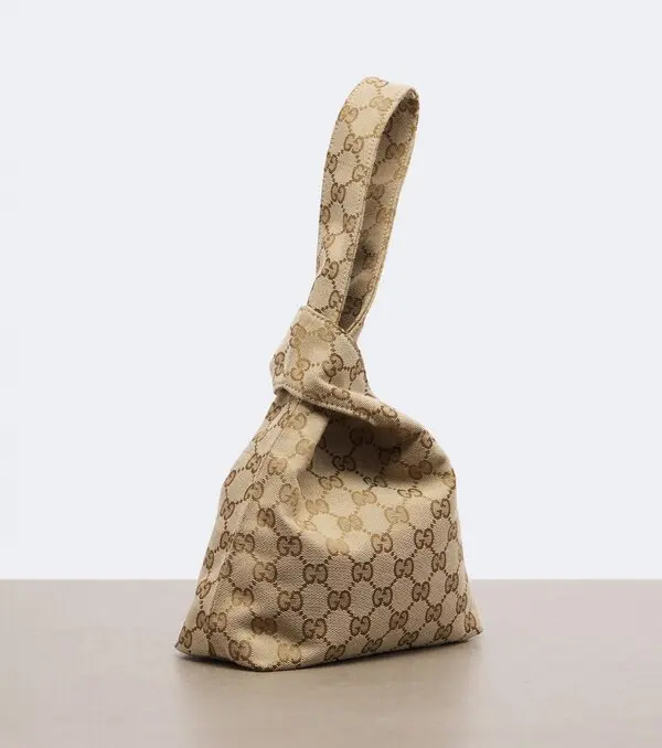 Gucci Small Gg Canvas Top-handle Bag