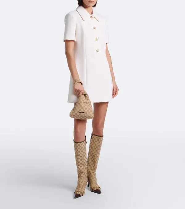 Gucci Small Gg Canvas Top-handle Bag