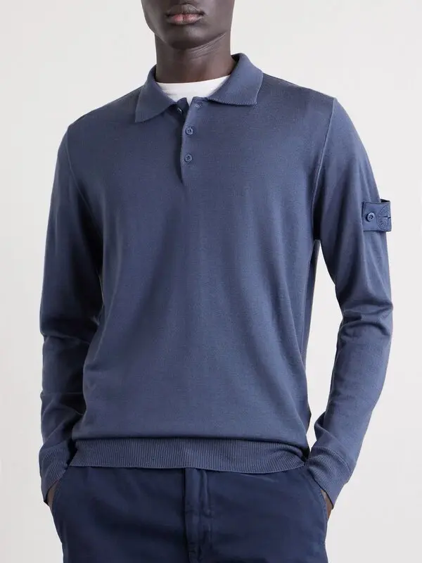 Stone Island Ghost Wool Polo Shirt