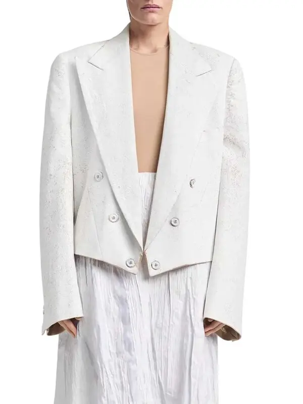 MAISON MARGIELA Cropped Wool Blazer