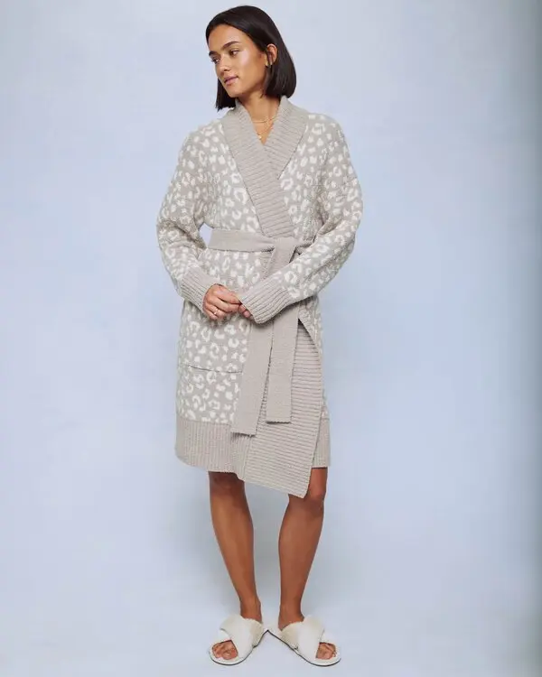 Splendid Pomona Fuzzy Robe - Leopard