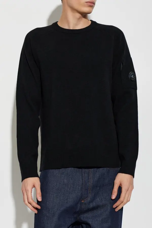 C.P. COMPANY Wool Sweater With Sleeve Pocket