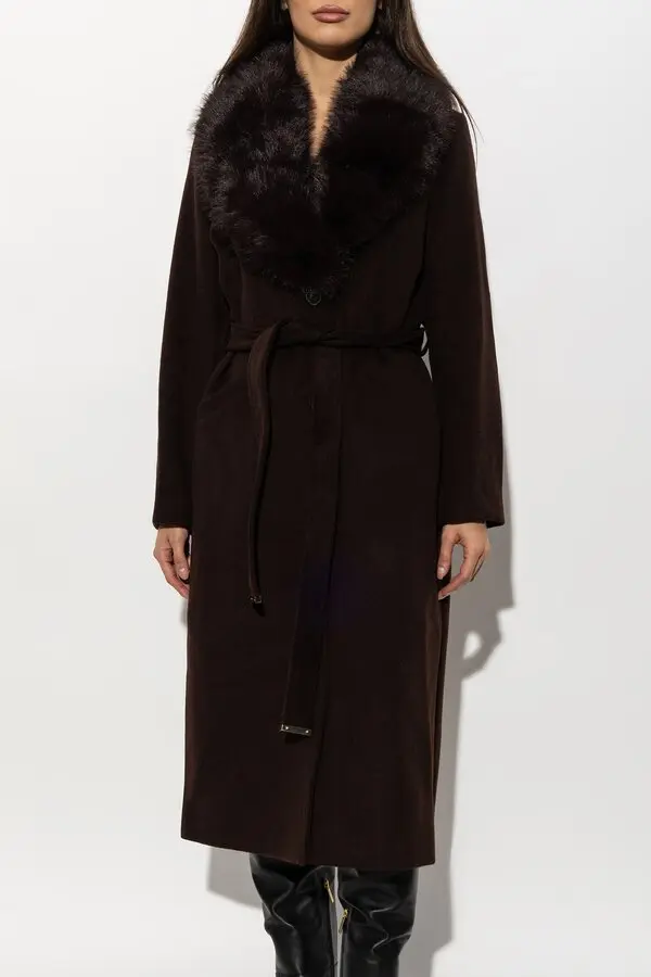 Michael Kors Fur-trimmed Coat
