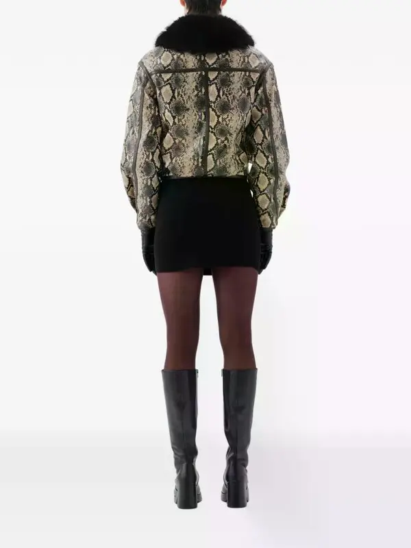 UNREAL FUR Predawn Snake-print Faux-fur Jacket