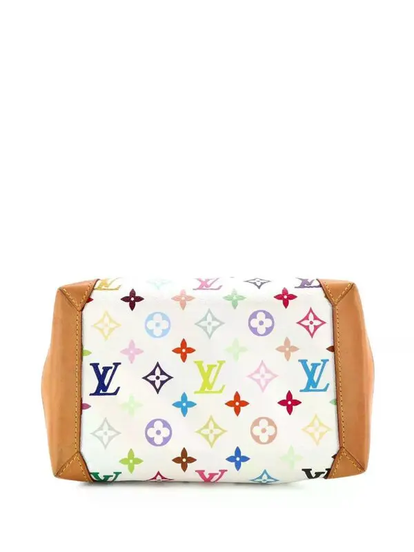 LOUIS VUITTON Audra Handbag Monogram Multicolor Satchel - White