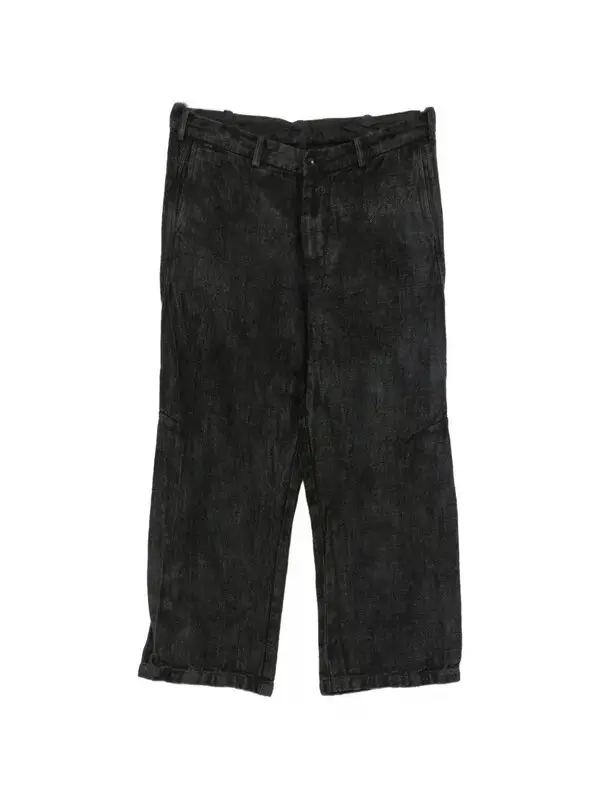 ATELIER SUPPAN Button-fastening Trousers - Black