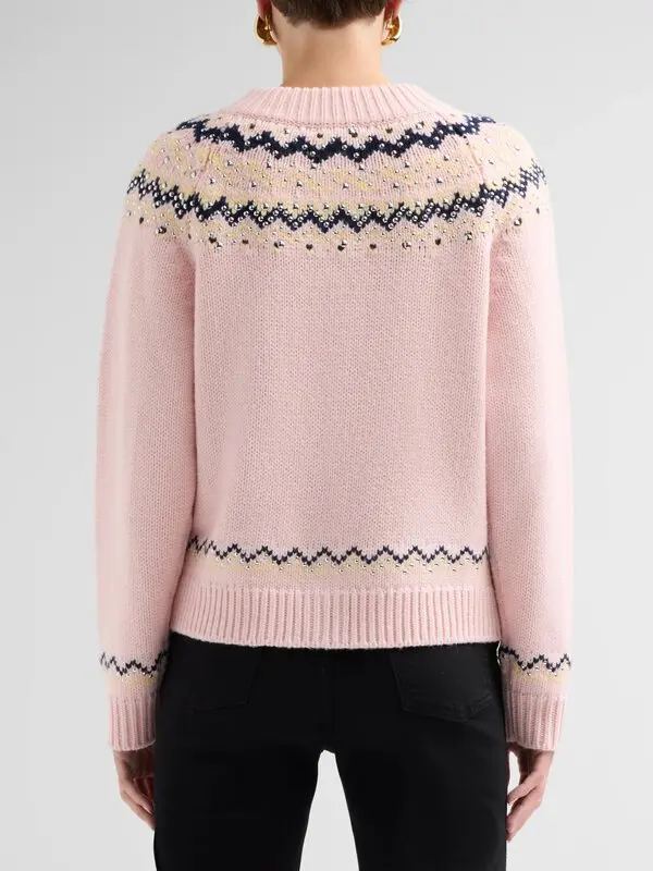 Rag & Bone Fallon Stud Fair Isle Cardigan