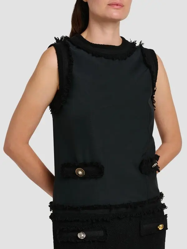 Moschino Wool-blend Shift Dress