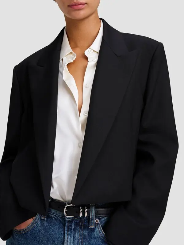 A.L.C. Cass Wool-blend Crop Jacket
