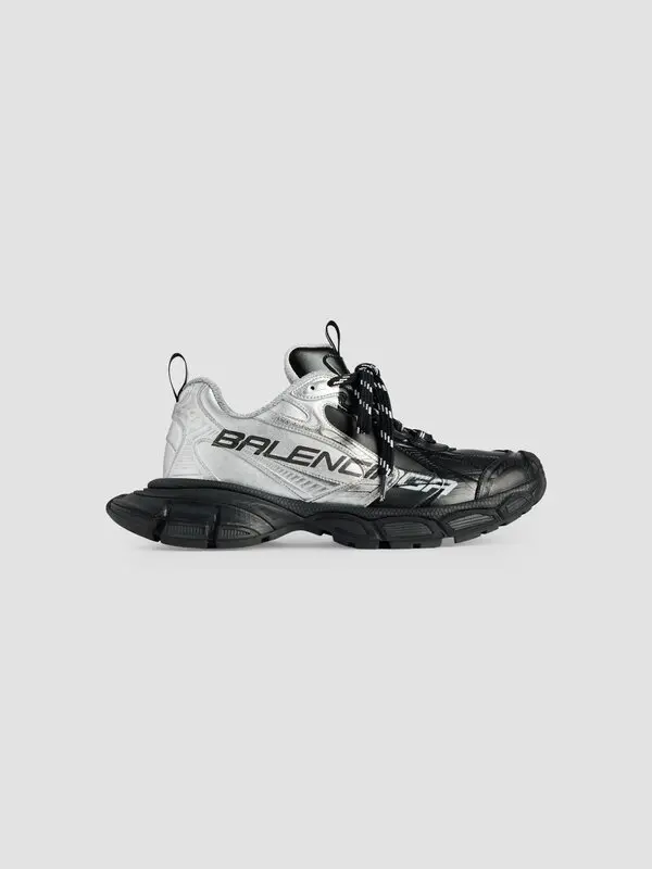 Balenciaga 3xl Metallic Split Sneakers - Black Silver