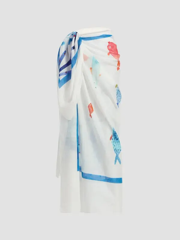 MILLY Under The Ocean Sarong - Blue Multi