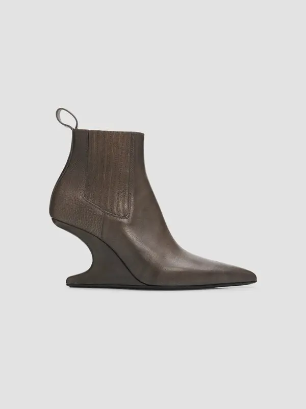 Rick Owens Cantilever 80mm Wedge Ankle Booties