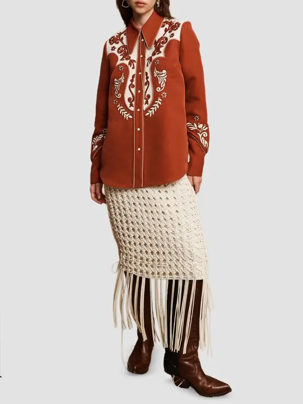 ALEMAIS Duke Western-embroidered Shirt