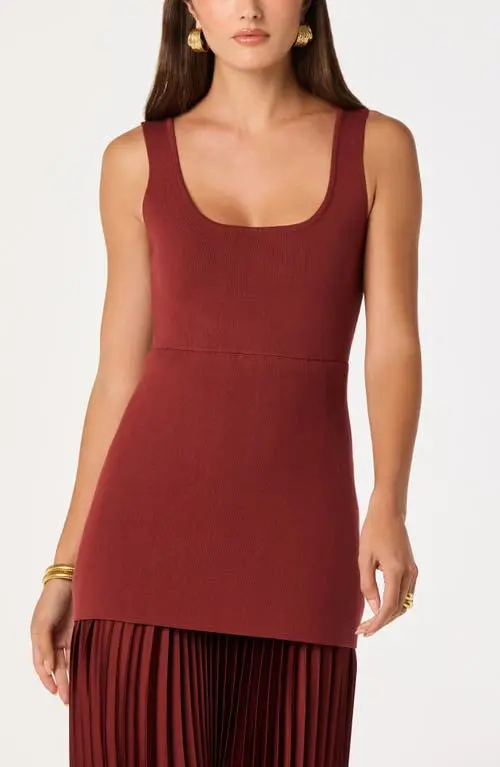 Astr The Label Adison Pleated Maxi Dress - Rust
