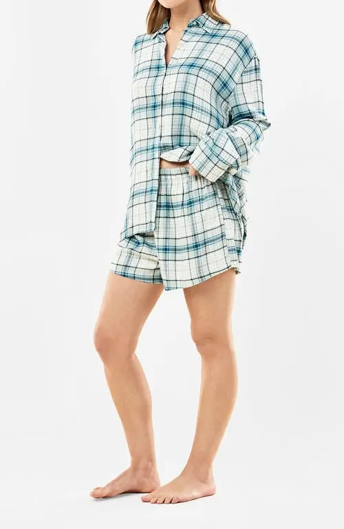 PAPINELLE Comfy Plaid Long Sleeve Pajamas