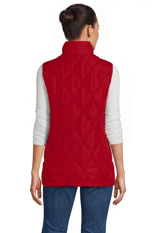 LANDS' END Featherfree Quilted Insulated Vest