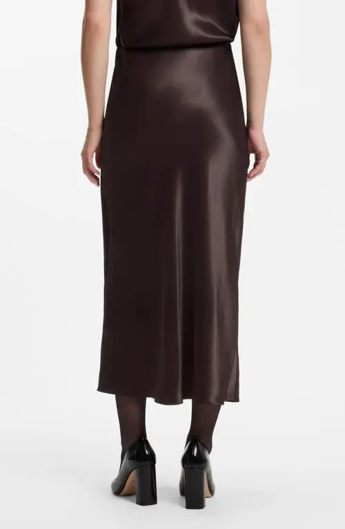 BOSS Vesatie Satin Midi Skirt