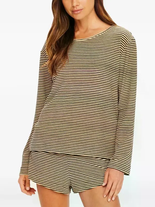 The Upside Santos Rio Striped Long-sleeve Top