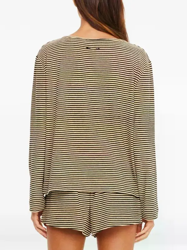 The Upside Santos Rio Striped Long-sleeve Top