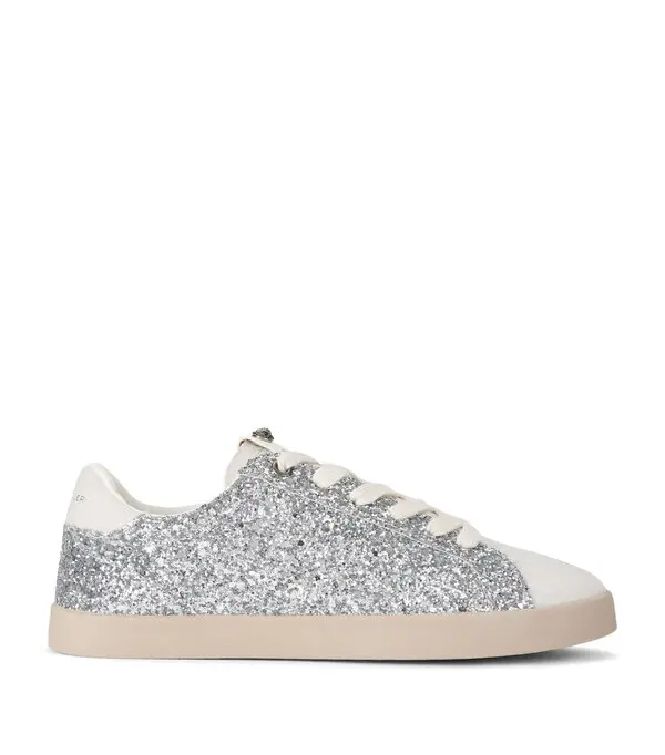 Kurt Geiger Glitter Britton Sneakers - Silver