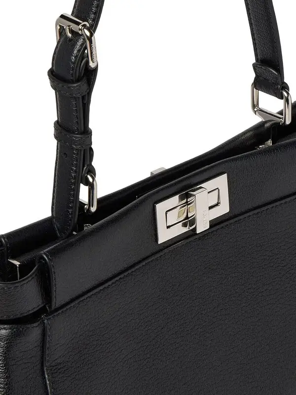 Fendi My Peekaboo® Medium Leather Bag With Embroidered Mirrors