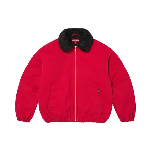 Supreme Faux Shearling Lined Bomber Jacket