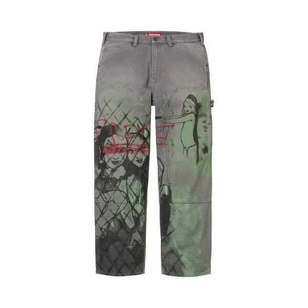 Supreme X Rita Ackermann Double Knee Painter Pant