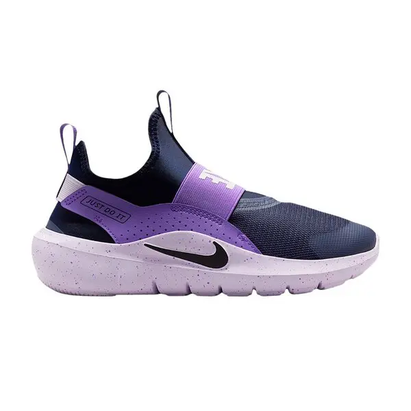 Nike Flex Runner 4 Gs 'blackened Bright Violet Bleached Lilac Black - Blue