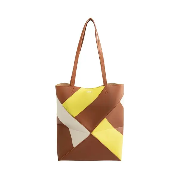 Loewe Puzzle Fold Tote Graphic M Squirrel - Multicolor