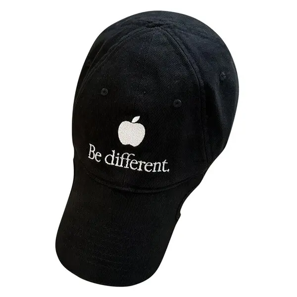 Balenciaga Be Different Apple Baseball Cap - Black