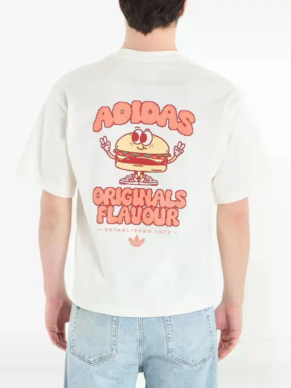 Adidas Pixelated Burger Character-graphic T-shirt