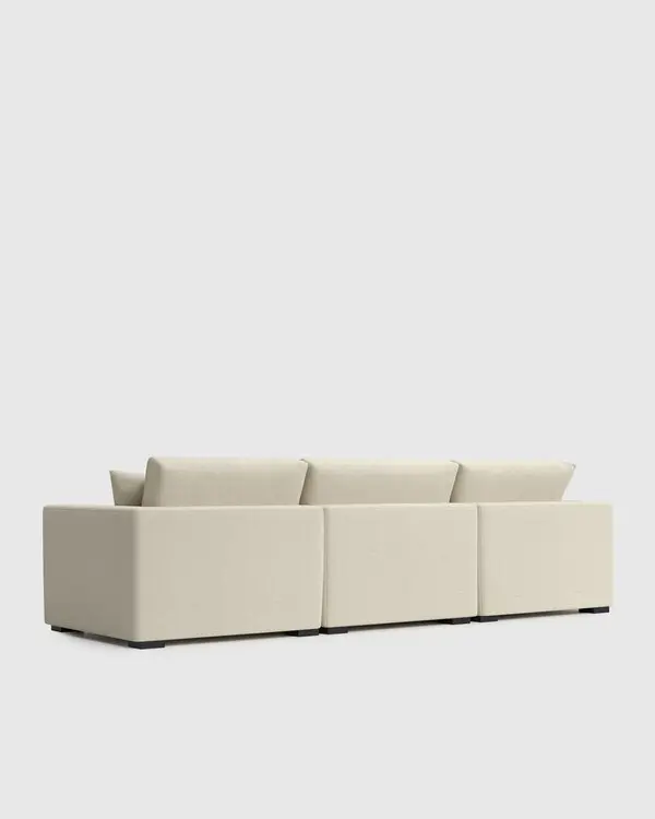 Quince Oasis 5-piece L Sectional In Performance Linen - Silver