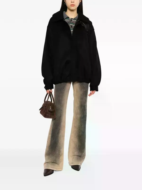 SSSTEIN Mouton-collar Padded Jacket