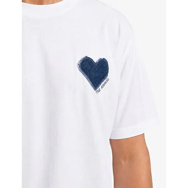 The Kooples Logo-embroidered Short-sleeve Cotton T-shirt