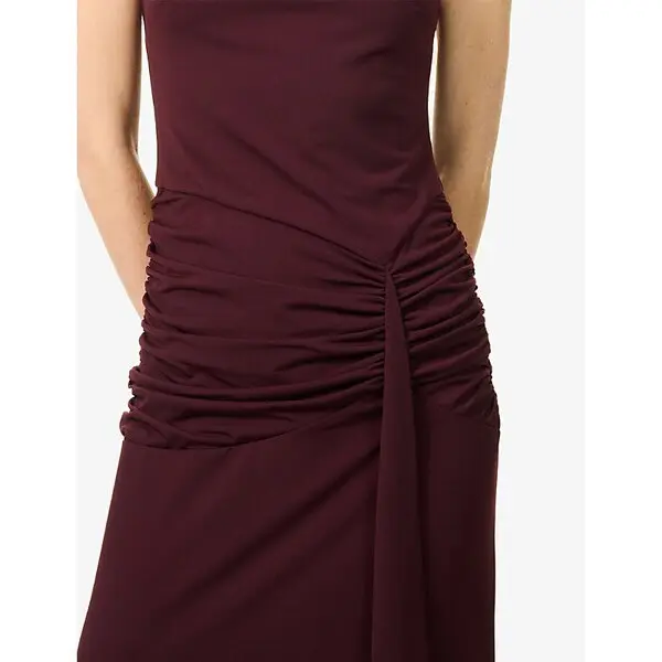 PRETTY LAVISH Solace Halterneck Stretch-jersey Maxi Dress
