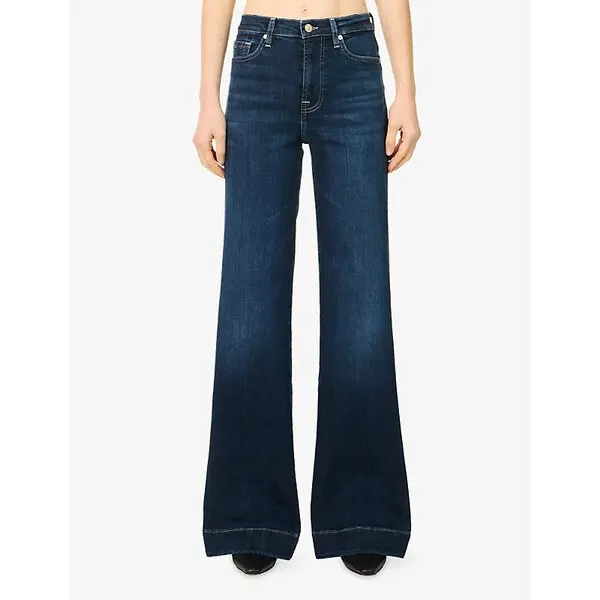 7 For All Mankind Modern Dojo Flared-leg Stretch-denim Jeans