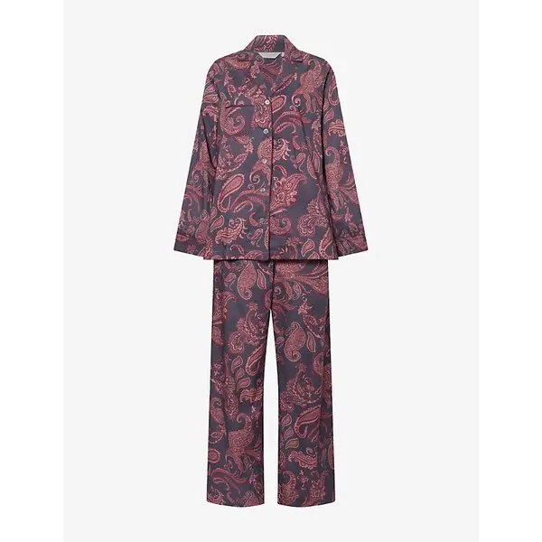 Derek Rose Ledbury Paisley-print Cotton Pyjama Set - Multi-coloured