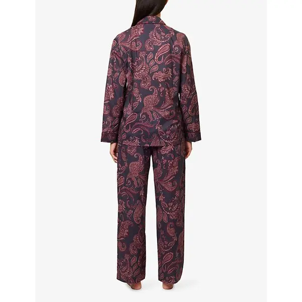 Derek Rose Ledbury Paisley-print Cotton Pyjama Set