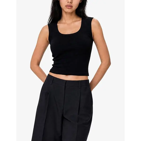 The Kooples Ribbed Scoop-neck Knitted Vest