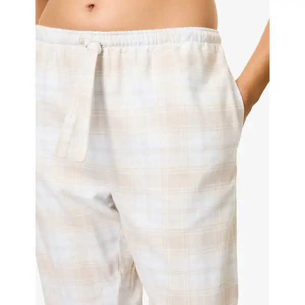 Derek Rose Kelburn Checked Cotton Pyjama Set