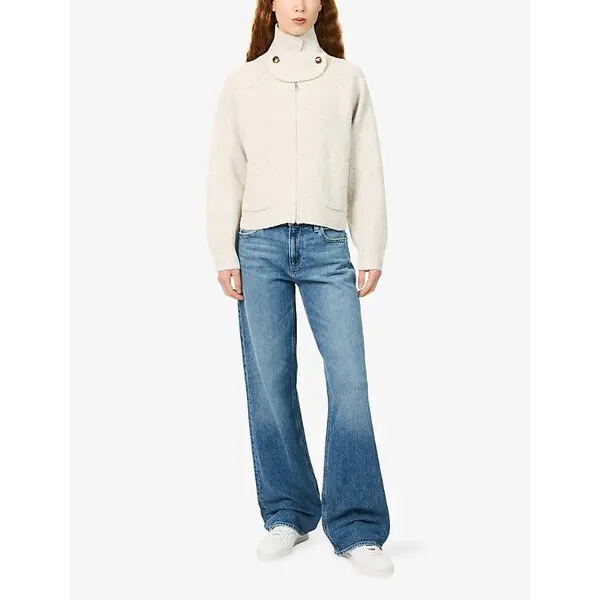 4TH & RECKLESS Madeleine Zip-up Knitted Cardigan