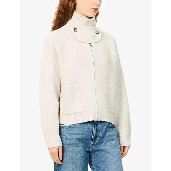 4TH & RECKLESS Madeleine Zip-up Knitted Cardigan