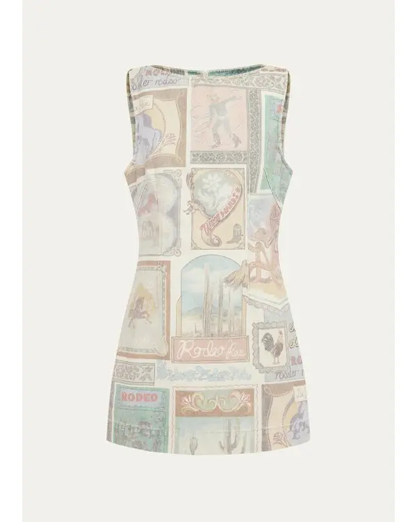 ALEMAIS Andie Denim Mini Dress - Multi
