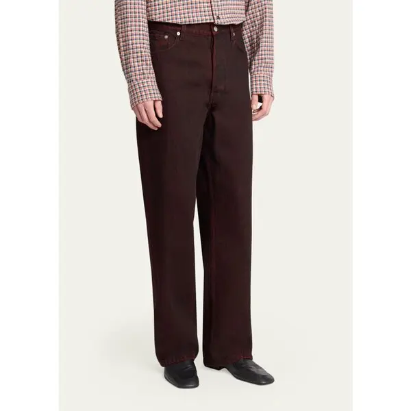 Dries Van Noten Stonewash Straight Leg Five-pocket Pants