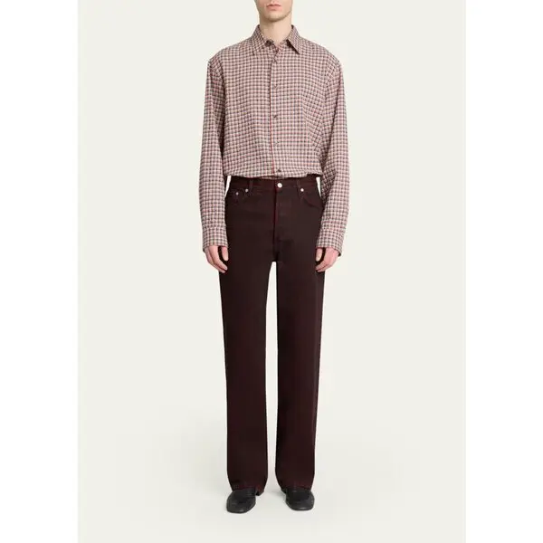 Dries Van Noten Stonewash Straight Leg Five-pocket Pants