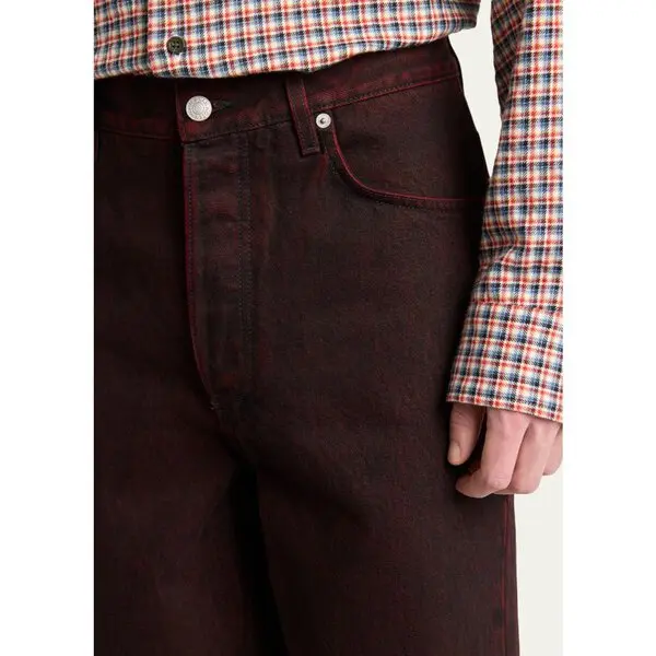 Dries Van Noten Stonewash Straight Leg Five-pocket Pants