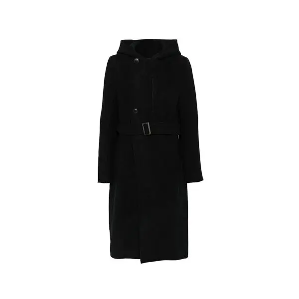 Rick Owens Coats Single Breasted Coats - Black